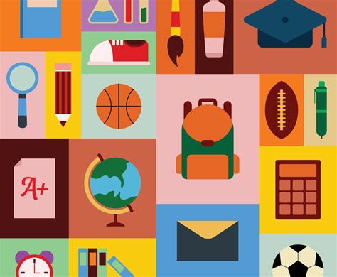 Cute Geometric Seamless Pattern With Colorful Vector Art And Graphics