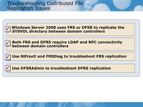Ppt Module 10 Troubleshooting Active Directory Dns And Replication