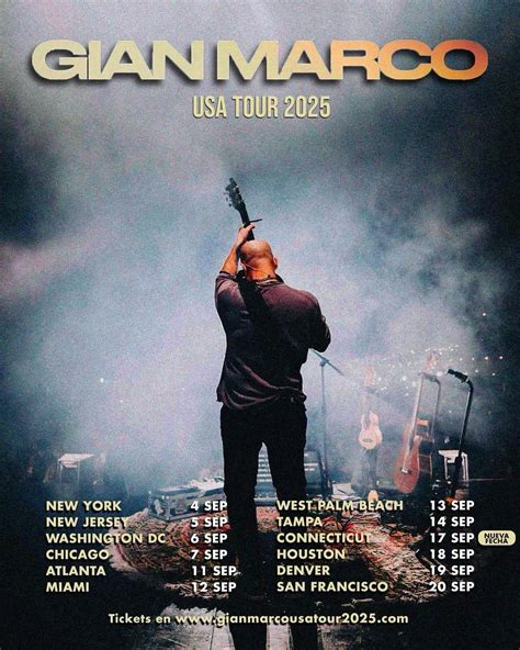 Gian Marco Continúa Su Gira En Estados Unidos En Las Próximas Semanas