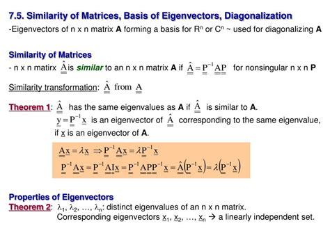 Ppt Chap 7 Linear Algebra Matrix Eigenvalue Problems Powerpoint Presentation Id 297188