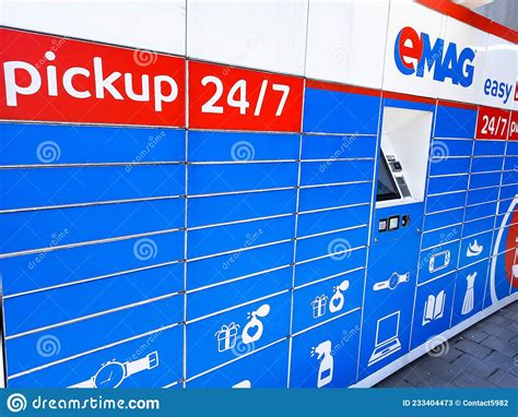 Emag Easybox Pickup Point In Bucharest Romania 2021 Editorial Stock