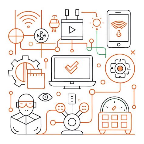 Connecting Devices And Data For Smart Automation Premium Ai Generated Vector