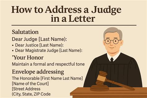 How To Address A Judge In A Letter Proper Salutation Format Sample RequestLetters