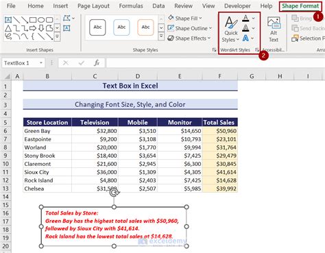 Text Box In Excel A Complete Overview Exceldemy