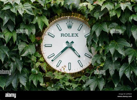 Rolex Clock At The Wimbledon Championships 2022 Held At The All