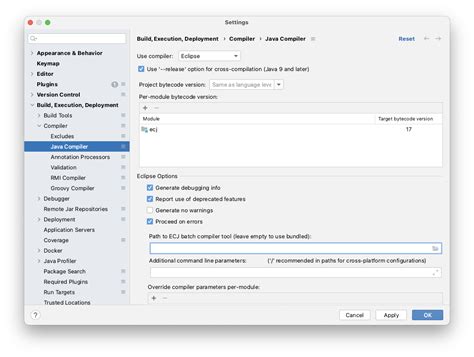 Intellij Idea Z Kompilatorem Eclipse Ecj Javastart