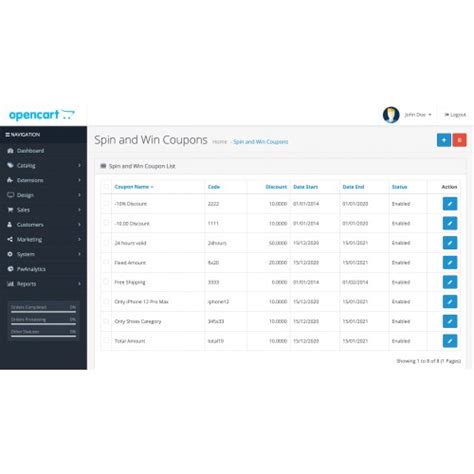 Opencart Opencart Spin And Win Module Pro