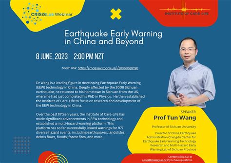 crisislab webinar earthquake early warning in china and beyond