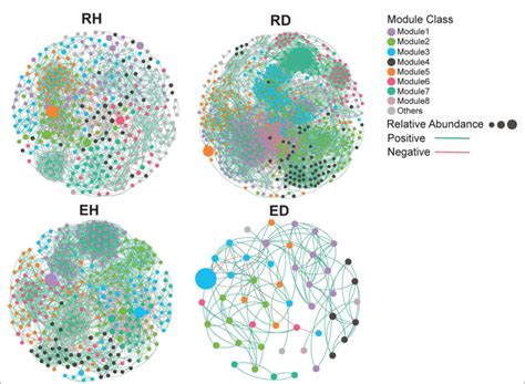 Figure Co Occurrence Network For Bacterial Communities Each Node Download Scientific Diagram