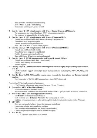 VPN Using MPLS Technique PDF Computer Networking Computing