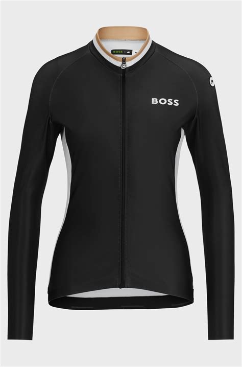 Boss Boss X Assos Zip Up Jersey Top With Three Rear Pockets Black