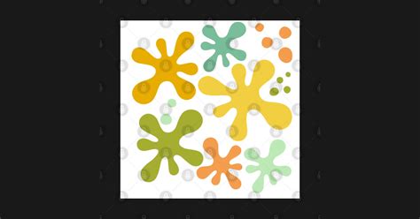 Blobs Softy Blobby Shapes In Yellow Green Colors Blob T Shirt