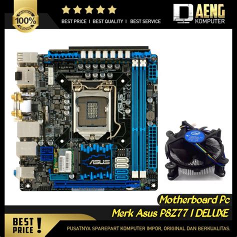 Jual Motherboard Mainboard Mobo Pc Merk Asus P Z I Deluxe Mini Itx Socket Support Ivy Usb