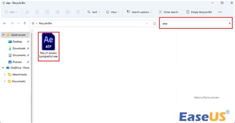 How To Recover AEP File Deleted Unsaved After Effect Project
