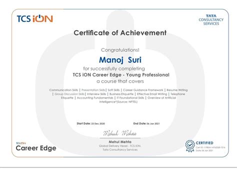 Manoj Suri On Linkedin Thank You Tcs Ion