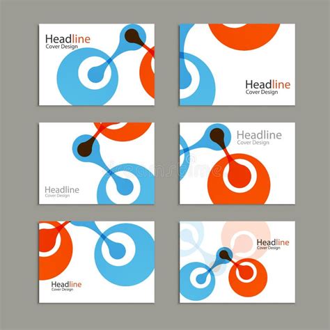 Science Cover Template Background With Molecules Stock Vector Illustration Of Cell Backdrop