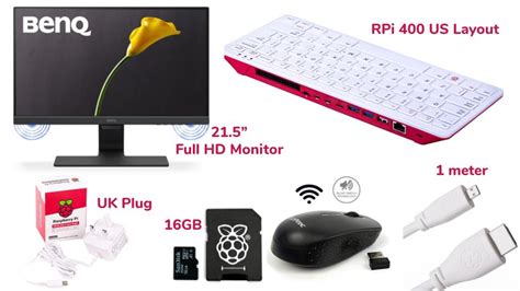 Rpi 400 Complete Computer Kit 1 Us Layout And Uk Power Plug