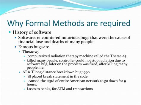 Ppt Formal Methods In Software Engineering Powerpoint Presentation