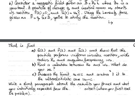 Solved Can You Please Solve The Problem In Relativistic Chegg