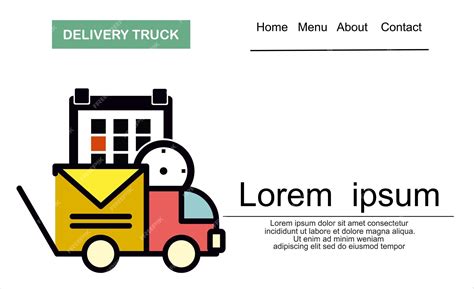 흰색 배경에 고립 된 배달 트럭 아이콘 벡터 프리미엄 벡터