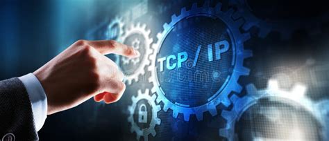 TCP IP Network Data Transmission Model Stock Illustration Illustration Of Network Business