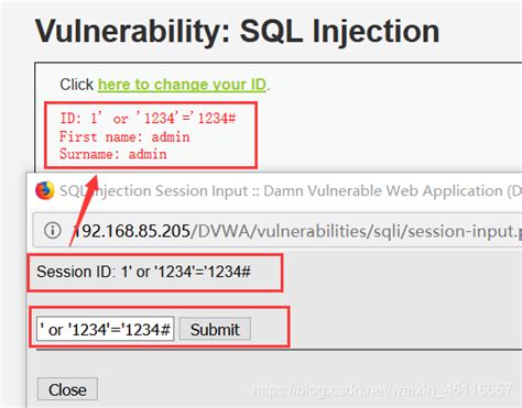 Kali渗透测试之dvwa系列（三）——sql Injection（sql注入）在kali中dvwa的安全级别设置为low然后完成“sql