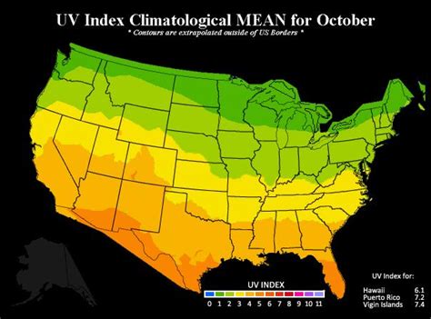 Sun Safety Monthly Average Uv Index Sun Safety Us Epa