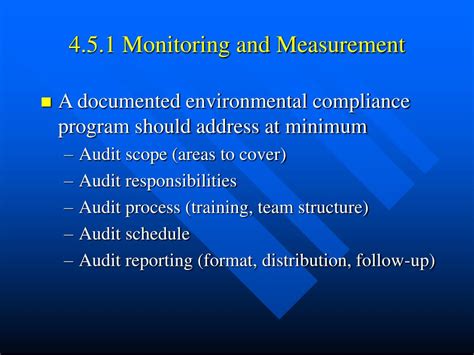 Ppt Iso 14001 4 5 1 Monitoring And Measurement 4 5 2 Nonconformance And Corrective And