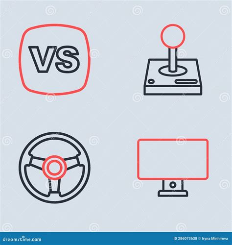 Set Line Joystick For Arcade Machine Racing Simulator Computer Monitor And Vs Versus Battle