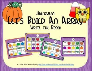 Let S Build An Array October Edition By Friendly Frog TpT