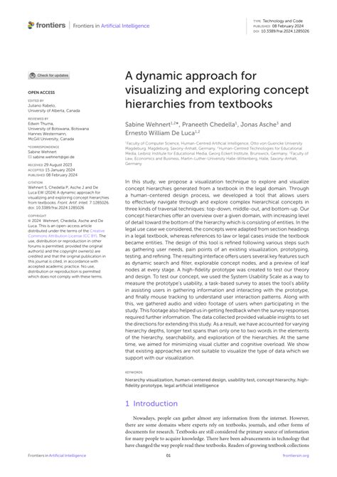 pdf a dynamic approach for visualizing and exploring concept