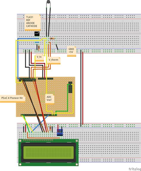 音源とオーディオの電子工作予定 PSoC 4 Prototyping Kitでサーミスタを使ってみる LCD表示