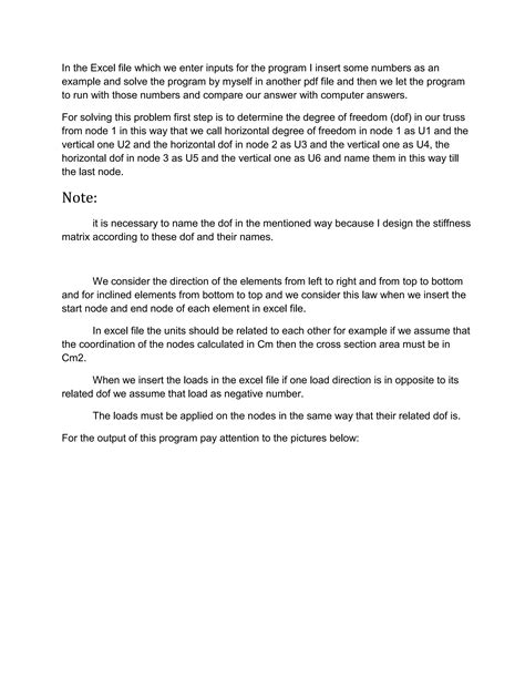 Manual For The Matlab Program To Solve The 2d Truss Pdf