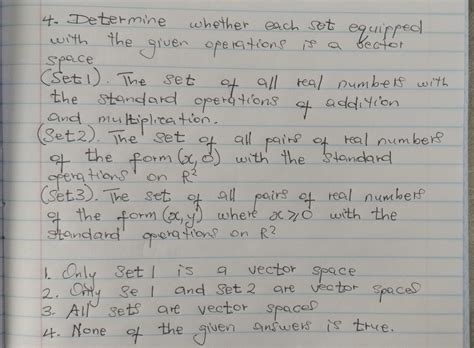 Solved 4 Determine Whether Each Set Equipped With The Given Chegg Com