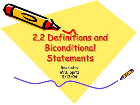 PPT Definitions And Biconditional Statements PowerPoint Presentation ID