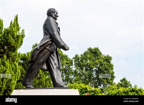 Statue Of Mr Deng Xiaoping In Lianhuashan Park Of Shenzhen The Leader