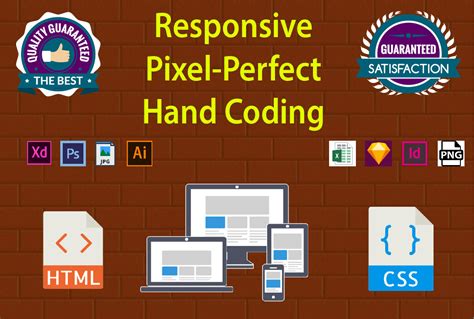 I Will Convert Psd Xd Ai Sketch Image To Htmlcss With Responsive