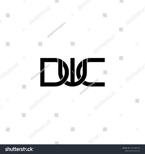 Dwc Letter Original Monogram Logo Design Stock Vector Royalty Free