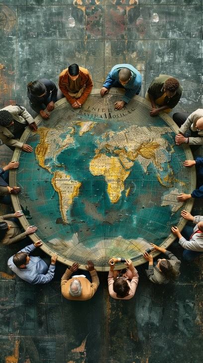 Free Global Collaboration Map Image Global Unity Cooperation