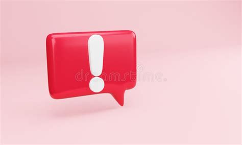 Red Emergency Notifications Alert 3d Rendering Stock Illustration Illustration Of Problem