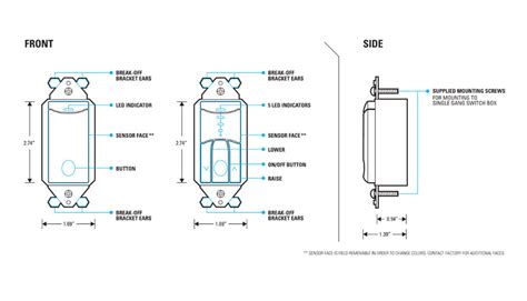 Swx 803 Low Voltage Dimmer And Switch Black Finish By Sensorworx