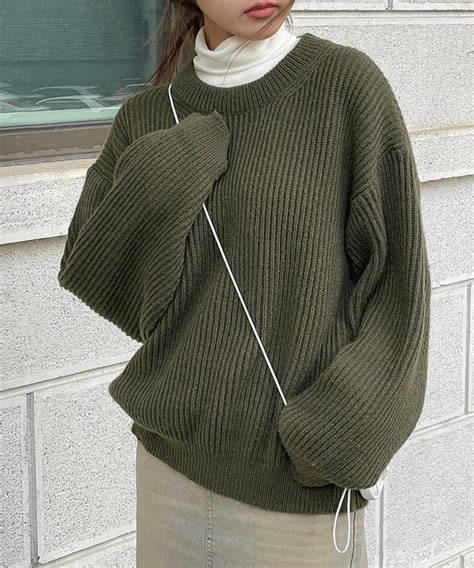 피크온 [도톰] 비니 루즈핏 하찌 니트