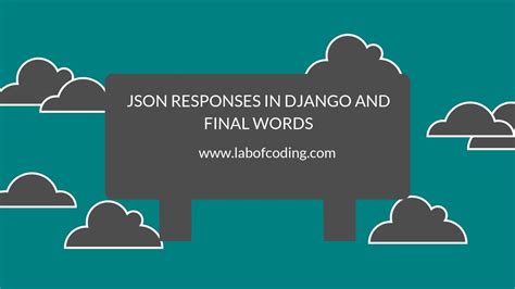 Django 2 Tutorial 25 Json Responses In Django And My Final Comments Youtube
