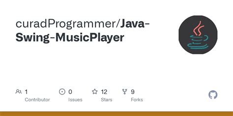 GitHub CuradProgrammer Java Swing MusicPlayer