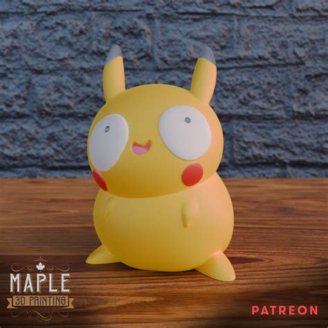🐉 Derpy Pikachu Pokemon・ Stl File For 3d Printing・cults