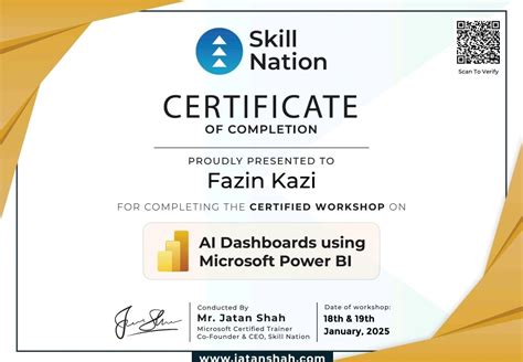Ai Dataanalytics Powerbi Datascience Professionalgrowth Skillnation Fazin Kazi