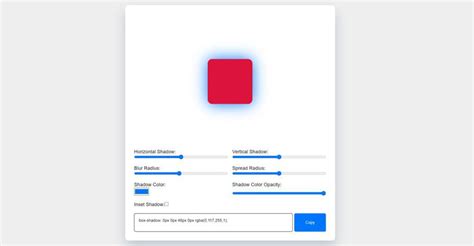 Build A Box Shadow Generator Using React Js Geeksforgeeks