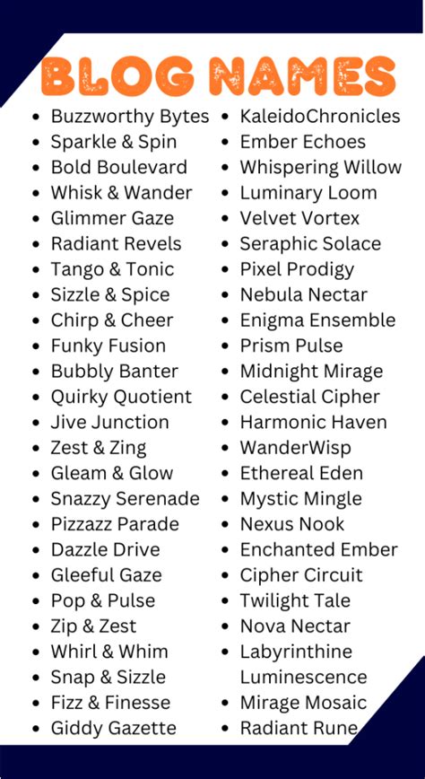 600 Blog Name Ideas Unique Creative Stylish Cool Catchy