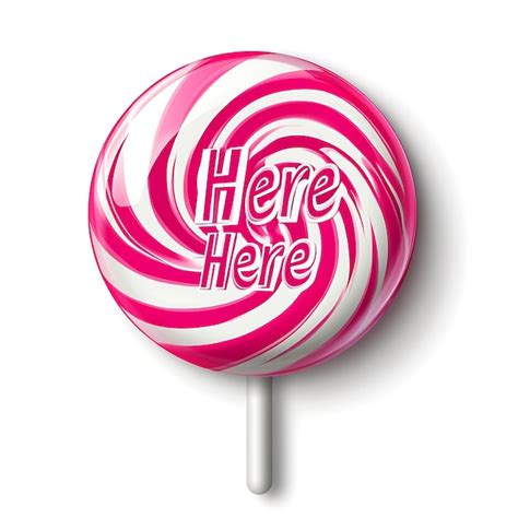 Candy Shop Themed Inside A Lollipop Shaped Button With Text Website Button Design Game Asset Art