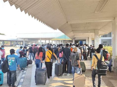 မြ၀တီမြို့နယ်ရှိ ကျားဖြန့်ငွေလိမ်ဂိုဏ်းများမှ ပြန်လည် လွတ်မြောက်လာသော လူကုန်ကူးခံ နိုင်ငံခြားသား